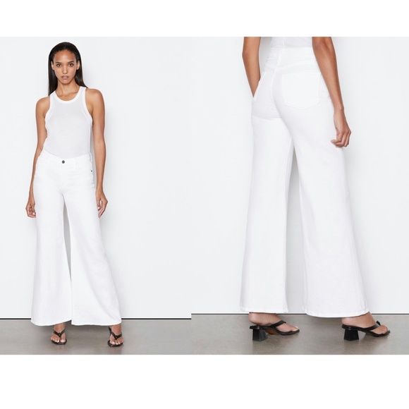 Frame Denim | Jeans | Frame Le Palazzo In Blanc | Poshmark